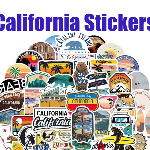 California National Park Stickers - Etsy