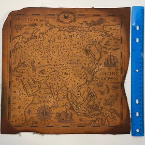 Treasure Maps Pirate Map Art Print Poster Reproduction CANVAS - Etsy