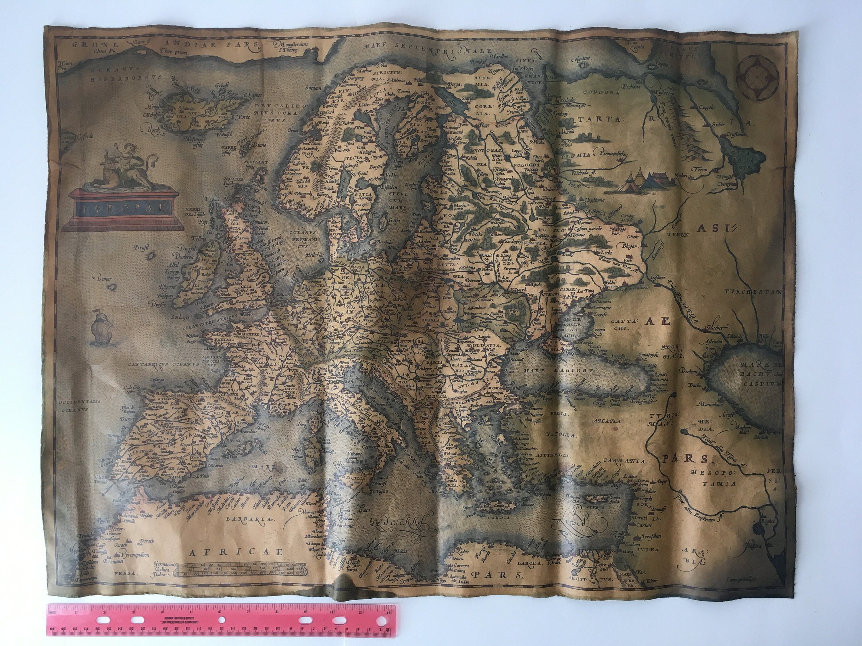 Old World Map of Europe 1500s 1600s Maps Vintage Style Kraft | Etsy