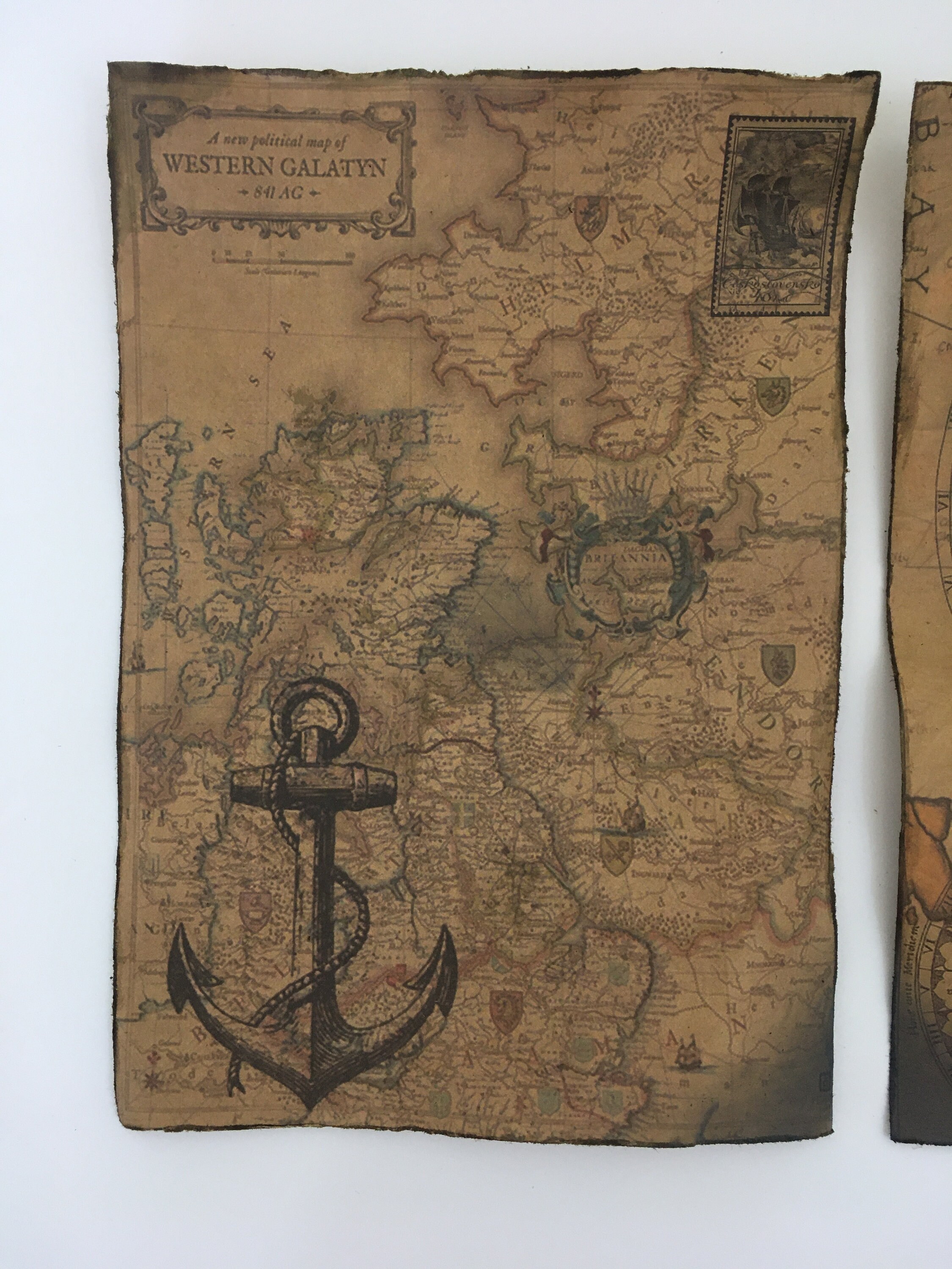 Treasure Map Aged Reproduction Replica Print Old Pirate Maps - Etsy.de