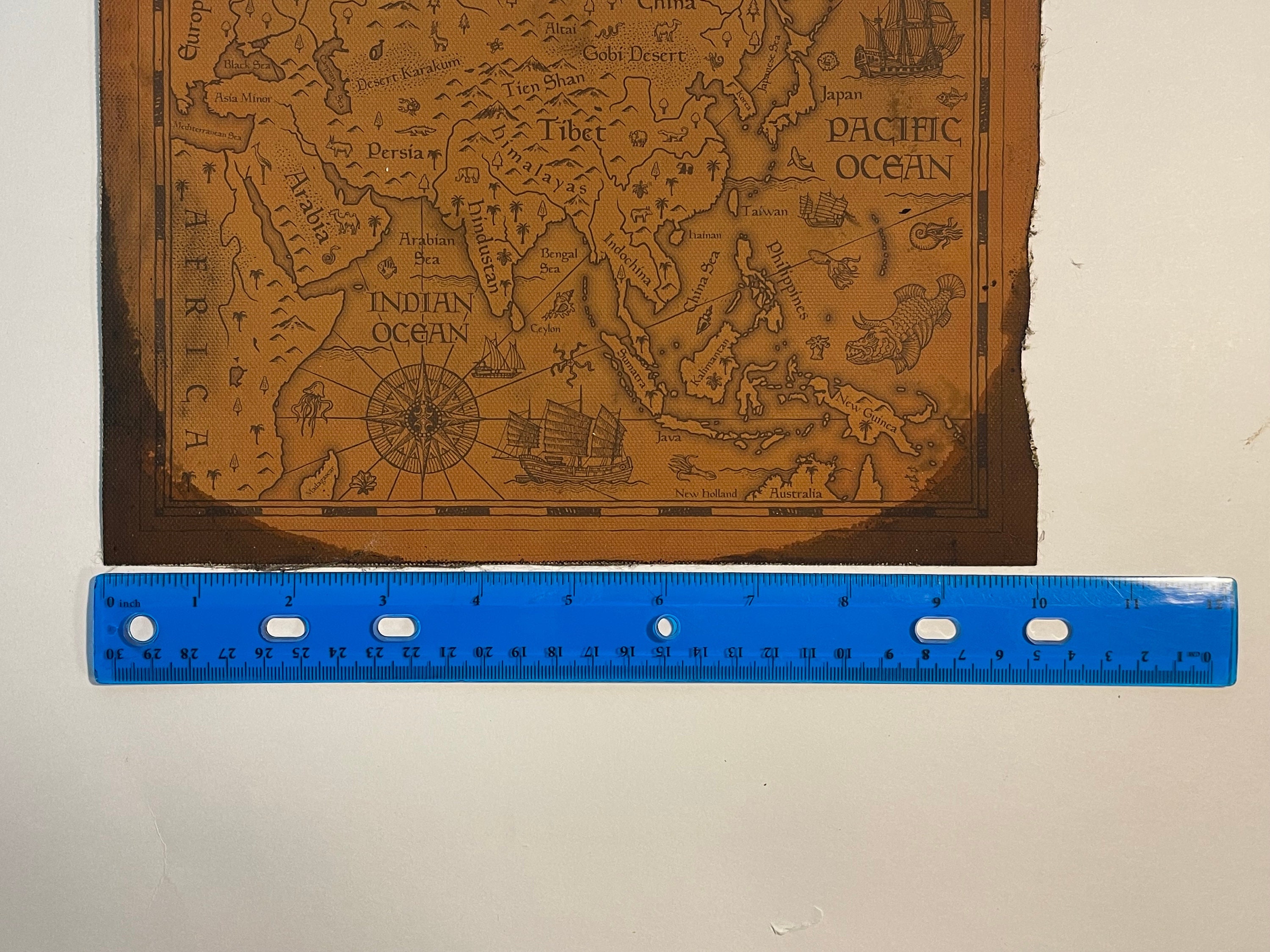 Treasure Map Pirate Maps Reproduction Replica Art Print Poster - Etsy ...