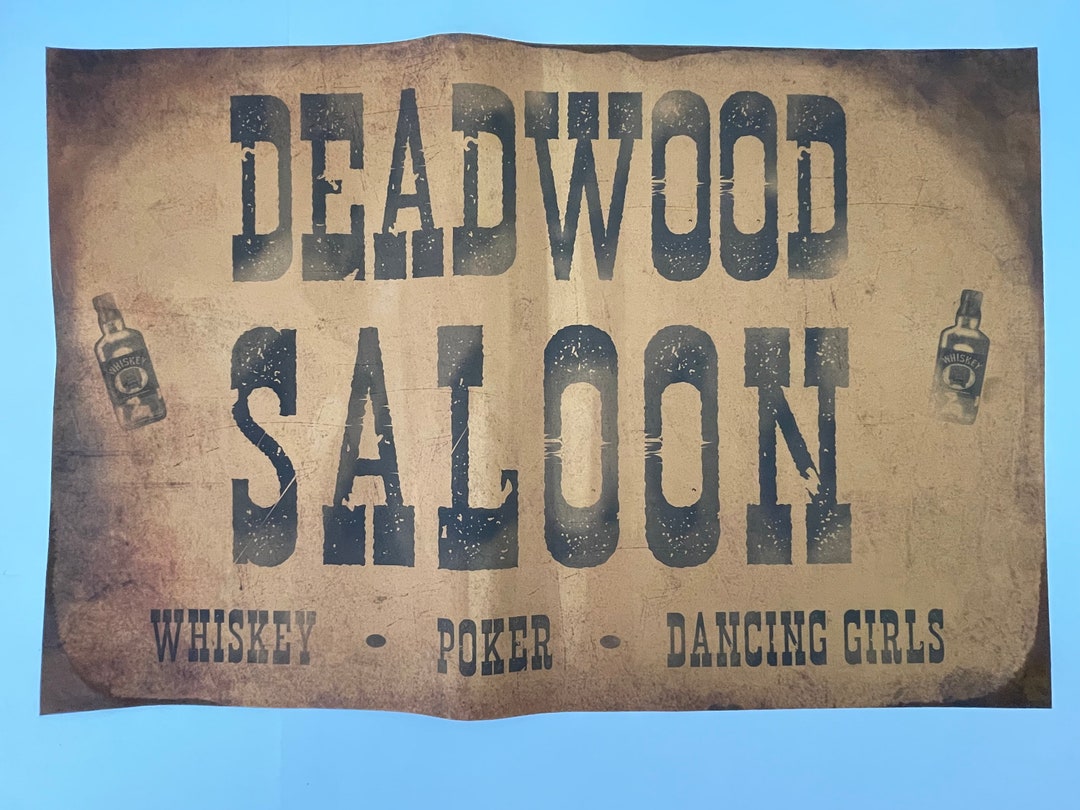 Cowboy Saloon Poster Banner Vintage Style Old Western Prints Wild West ...