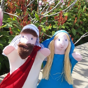 Jesus & Mary Handpuppet - Etsy