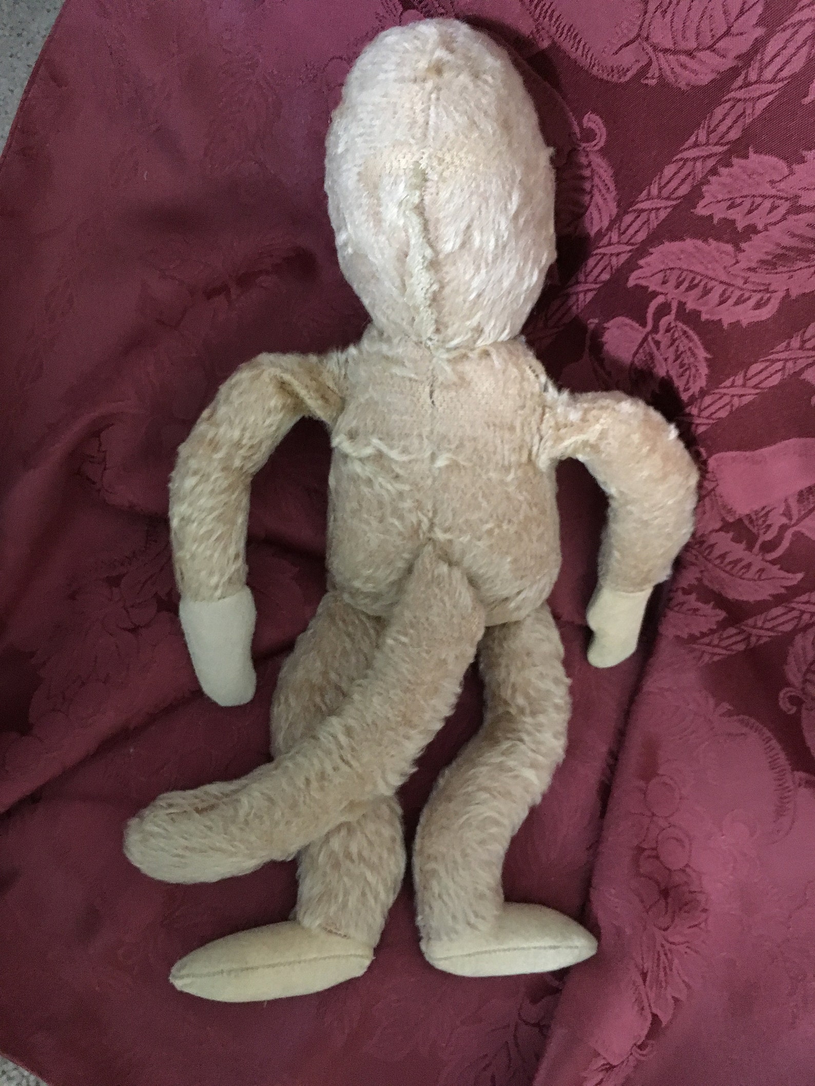 Vintage Handmade Folk Art Stuffed Monkey - Etsy