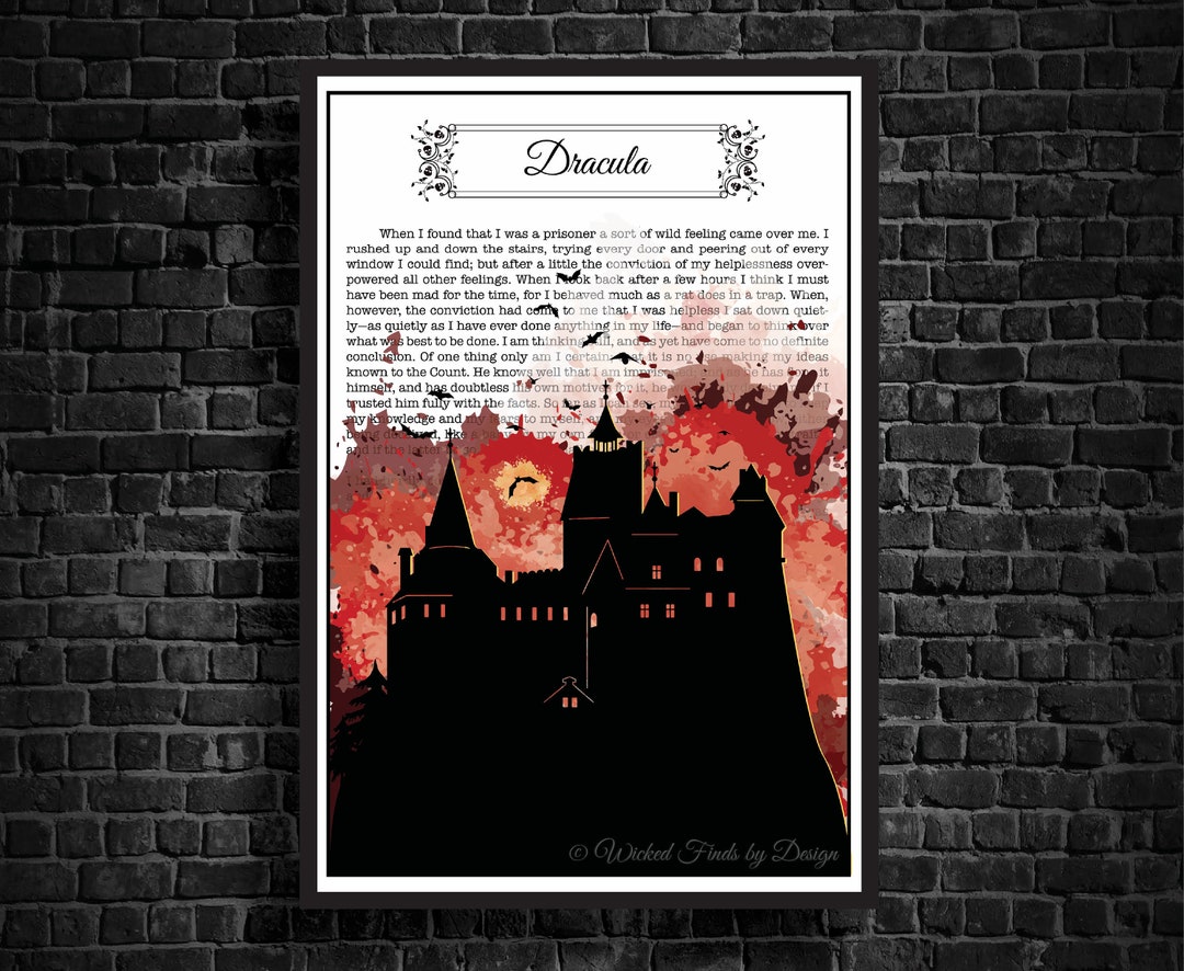 Dracula's Castle | Digital Watercolor Art | With Text From Bram Stoker ...