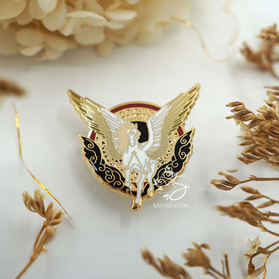Pegasus Enamel Pin | Greek Collection | Unique Fantasy Winged Horse ...
