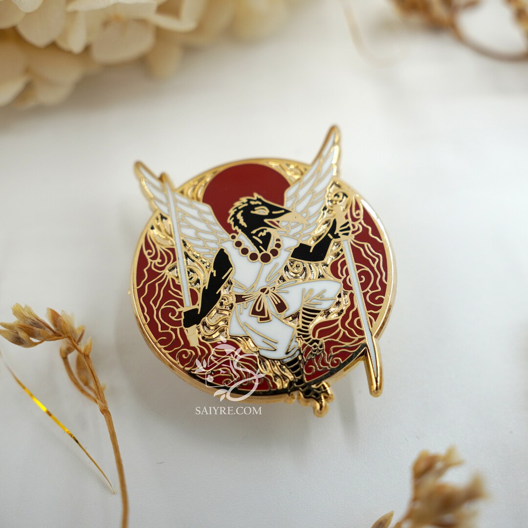 Tengu Enamel Pin Japanese Collection Unique Fantasy - Etsy