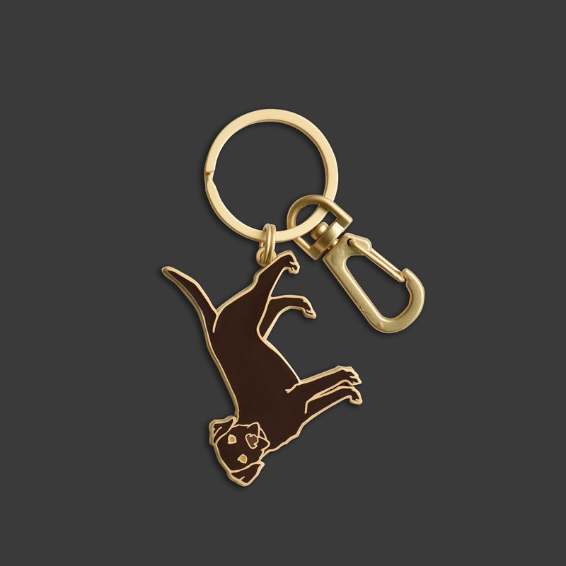 Chocolate Lab Dog Charm - Etsy