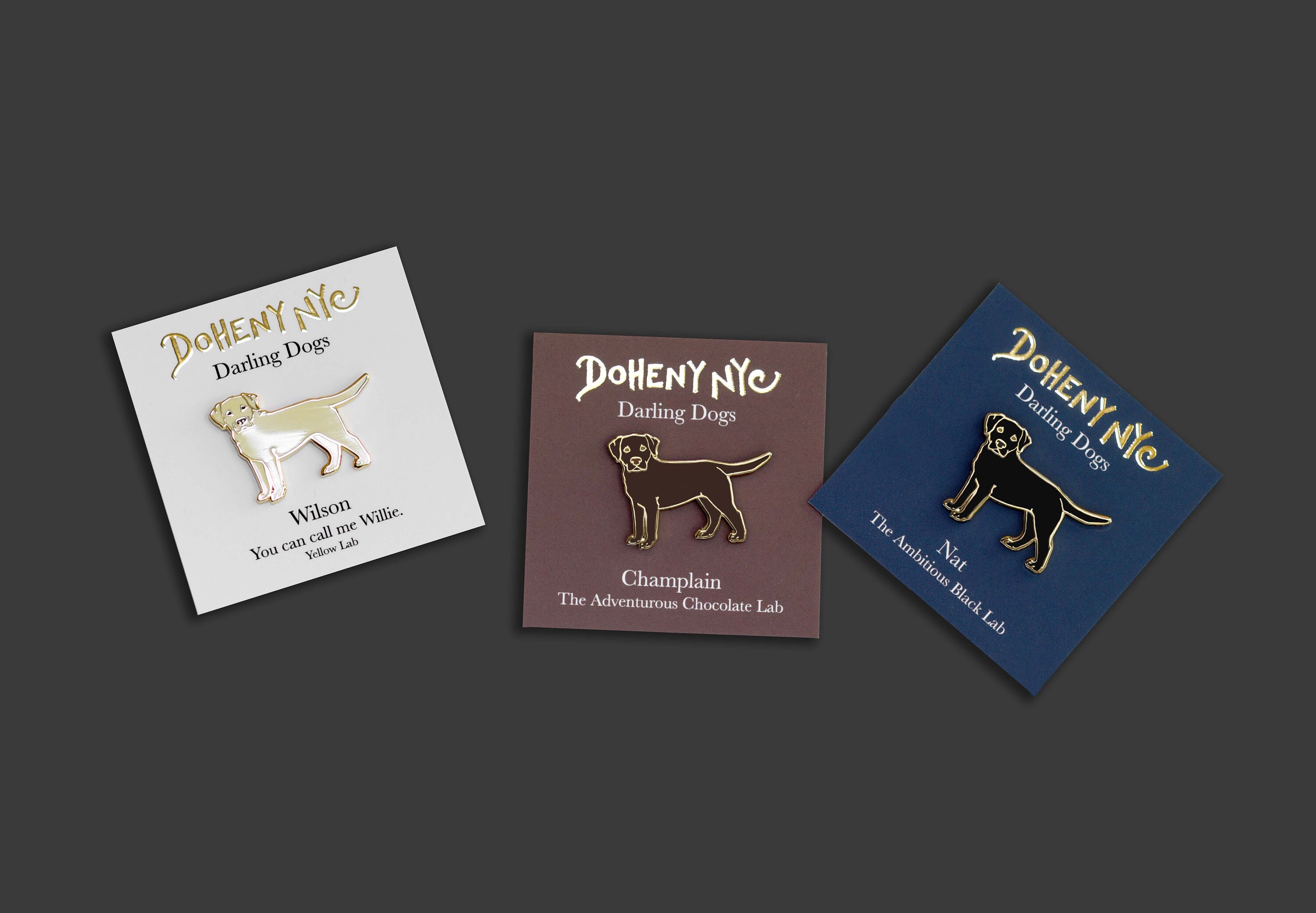 Black Lab Pin Nat the Ambitious Black Lab Hard Enamel Pin | Etsy