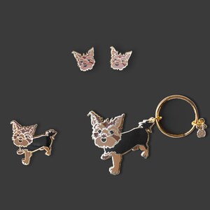 Yorkie Yorkshire Terrier Pin Ross the New York Yorkie Hard - Etsy