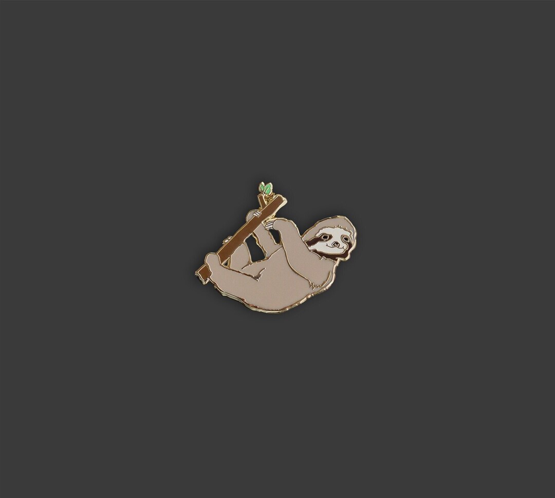 Sloth Pin | Slothy the Heroic Sloth Hard Enamel Pin | Doheny NYC ...
