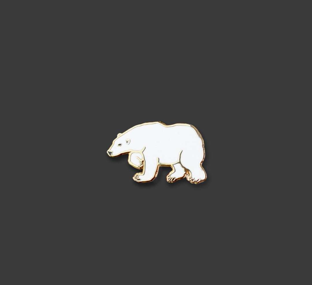 Polar Bear Pin Frost the Chill Polar Bear Hard Enamel Pin - Etsy