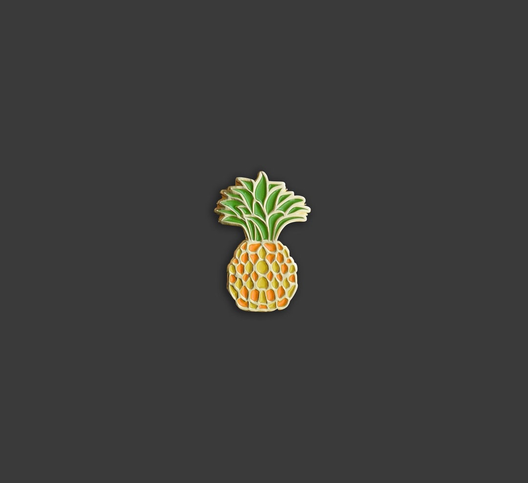Pineapple Pin | the Original Enamel Pin-apple Soft Enamel Pin - Etsy