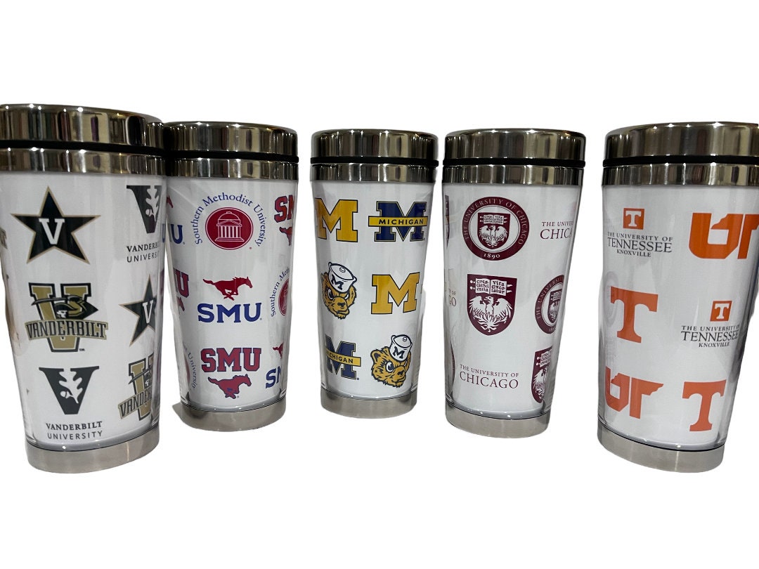 College Themed 12 Oz. Bpa-free Stainless Steel Travel Mug, Any School ...