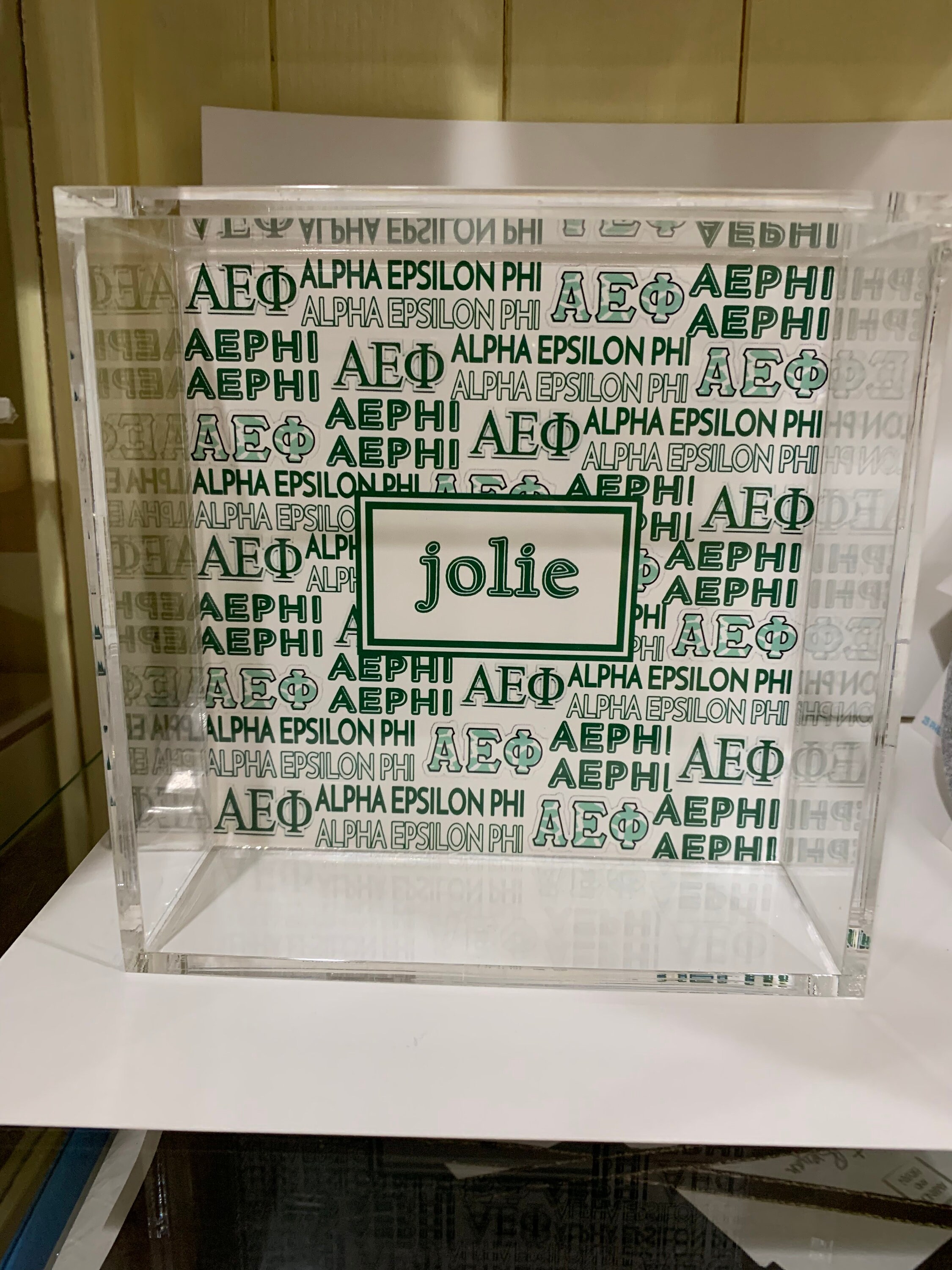 6 Square Lucite Tray With Personalized as You Like It - Etsy