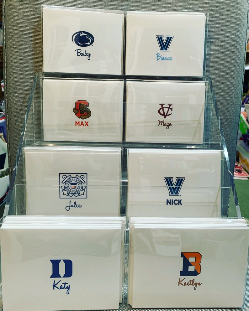 College Themed Notecards - Etsy