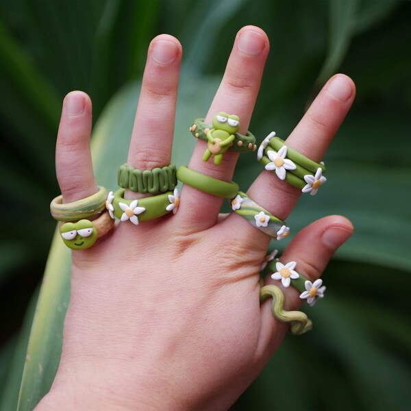 Polymer Clay Ring - Etsy