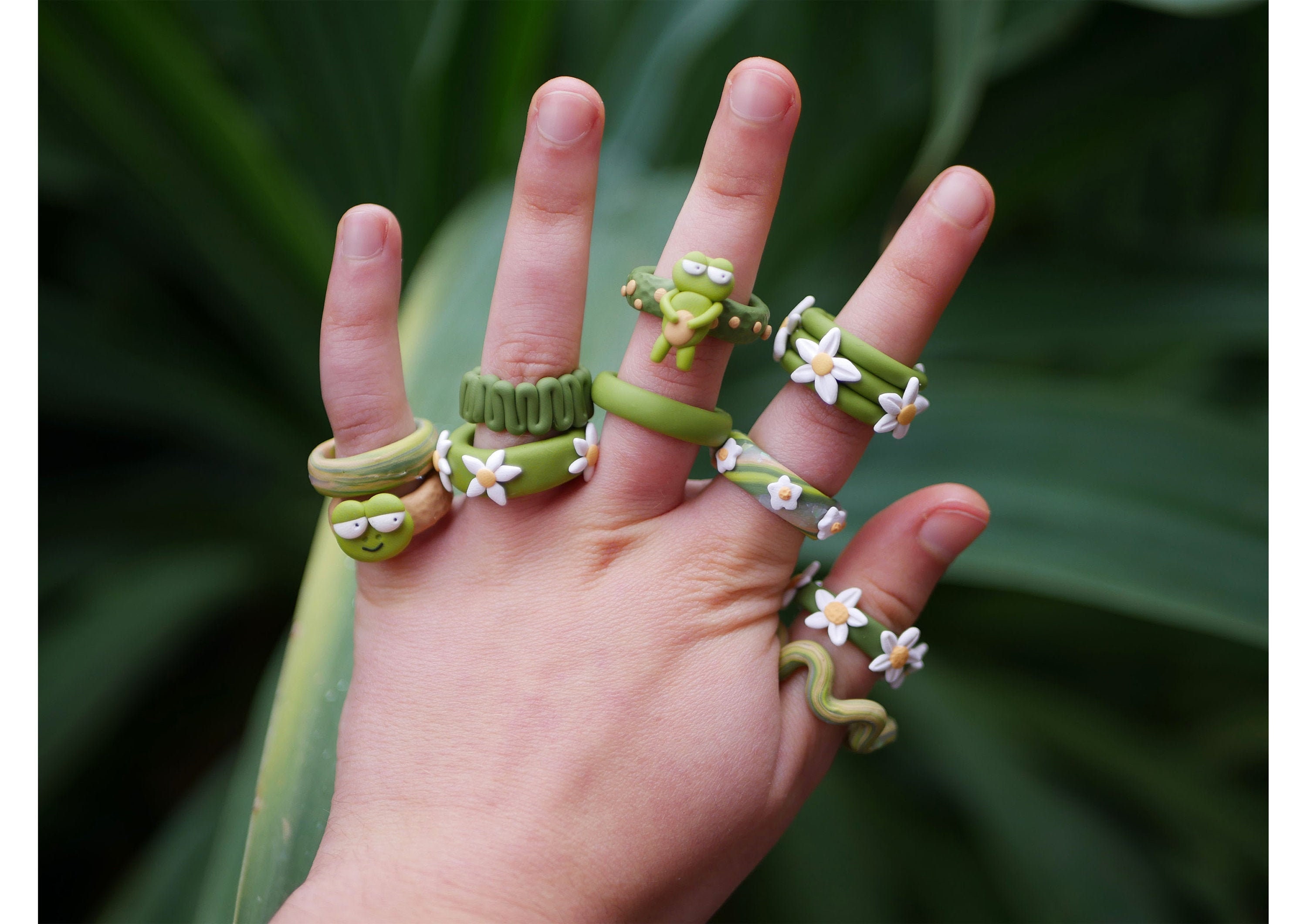 Clay rings etsy store