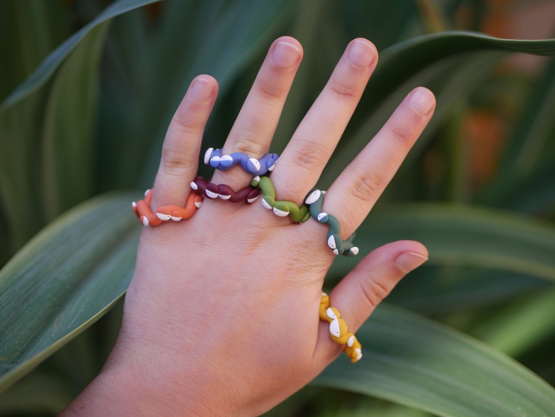Polymer Clay Rings / Statement Jewellery - Etsy