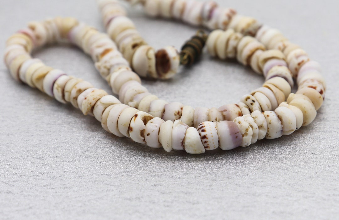 Vintage Shell Heishi Necklace Surfer Beach Wear Real Shells Choker ...