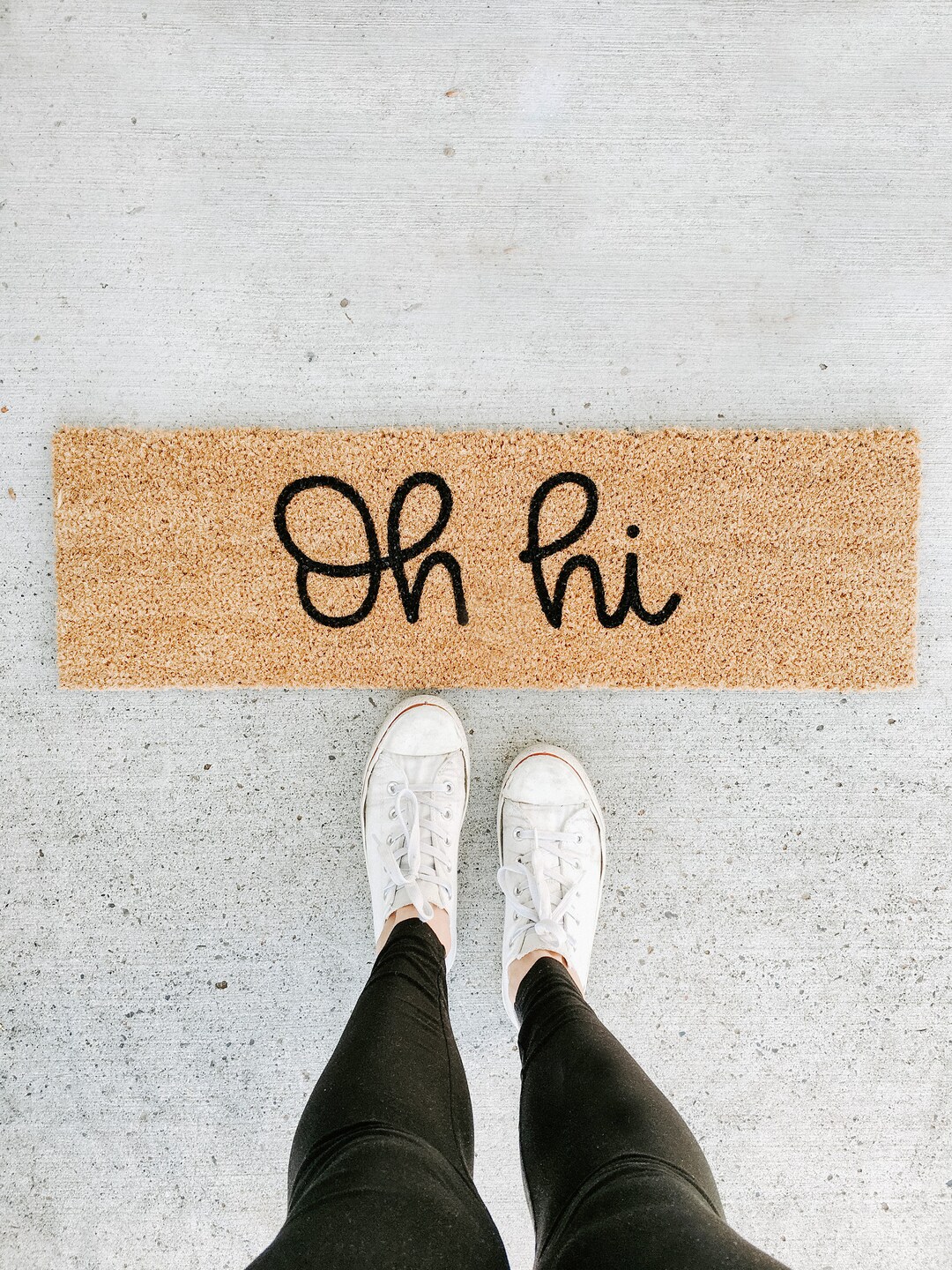 Oh Hi Mini Doormat . Hello Welcome Mat . Wedding Gift . Mini Door Mat ...