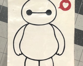 Baymax Car Decal - Etsy
