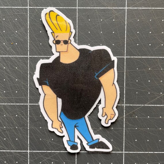 Paper Stickers Johnny Bravo Laptop Decal Johnny Bravo Stickers Vinyl ...