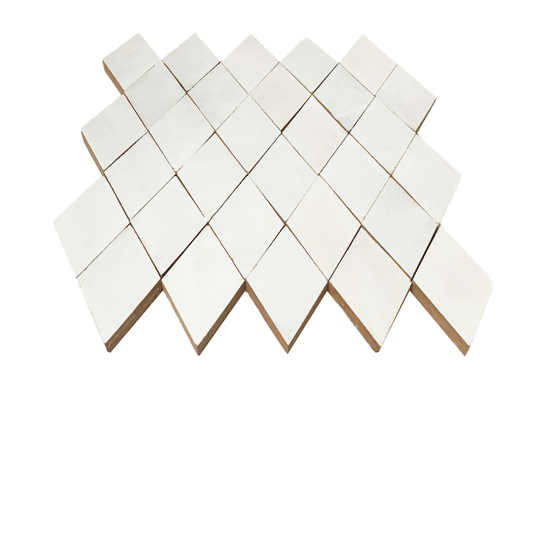 Contemporary Zellige Panels, Diamond White, SAMPLE PIECE OF4X4INCH - Etsy