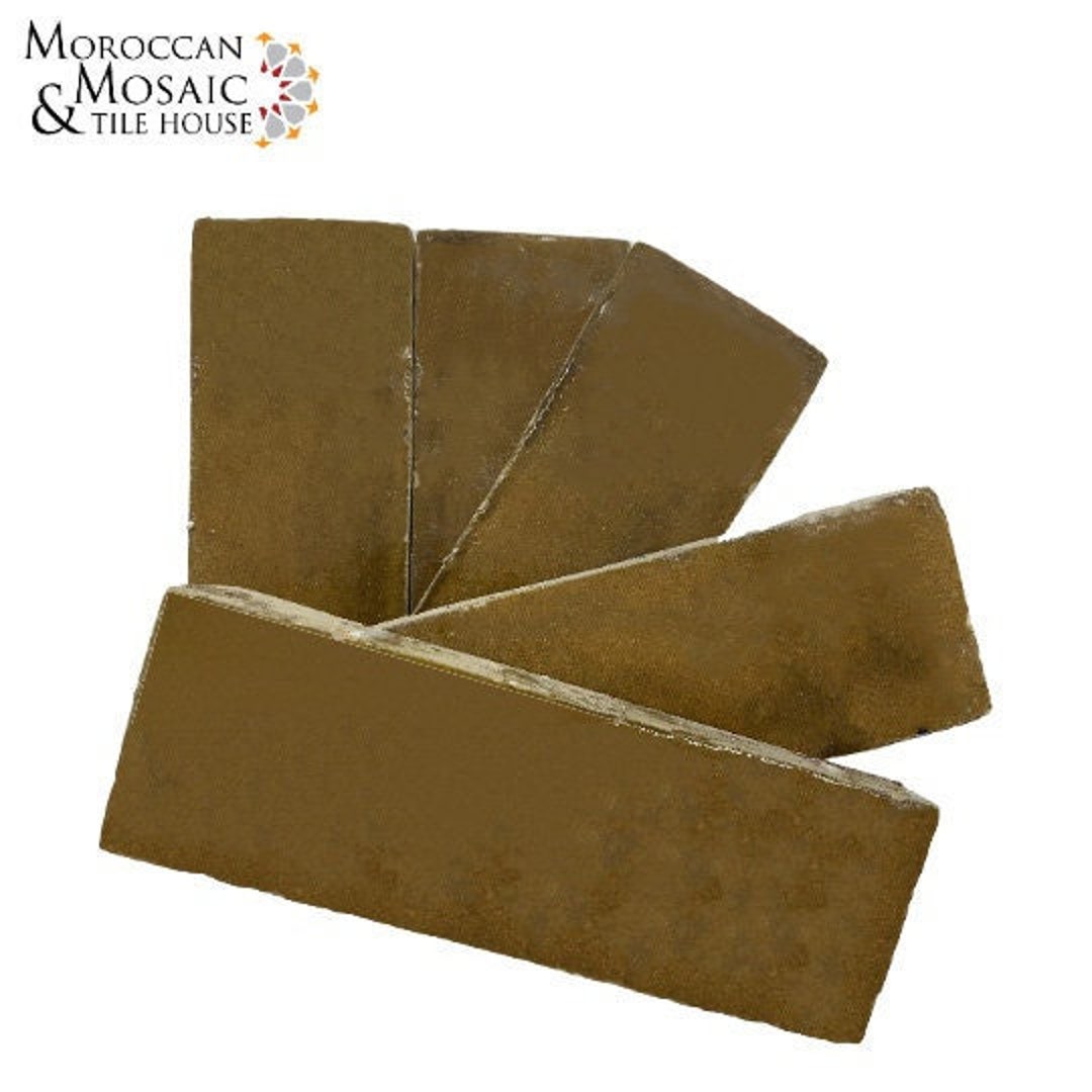 Moroccan Handmade in 2x6 Solid Color Zellige Tile Caramel - Etsy
