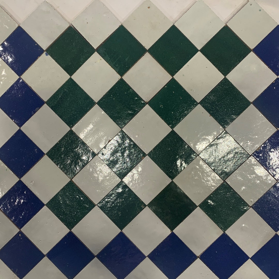 Riad Mosaic Tile, 12in X 12in Panel, Floor & Wall in Multicolor - Etsy