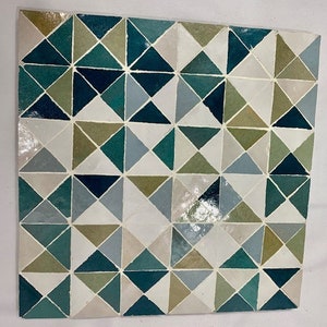 Andalus Moroccan Handmade Mosaic Tile, 12in X 12in Panel, Floor & Wall ...