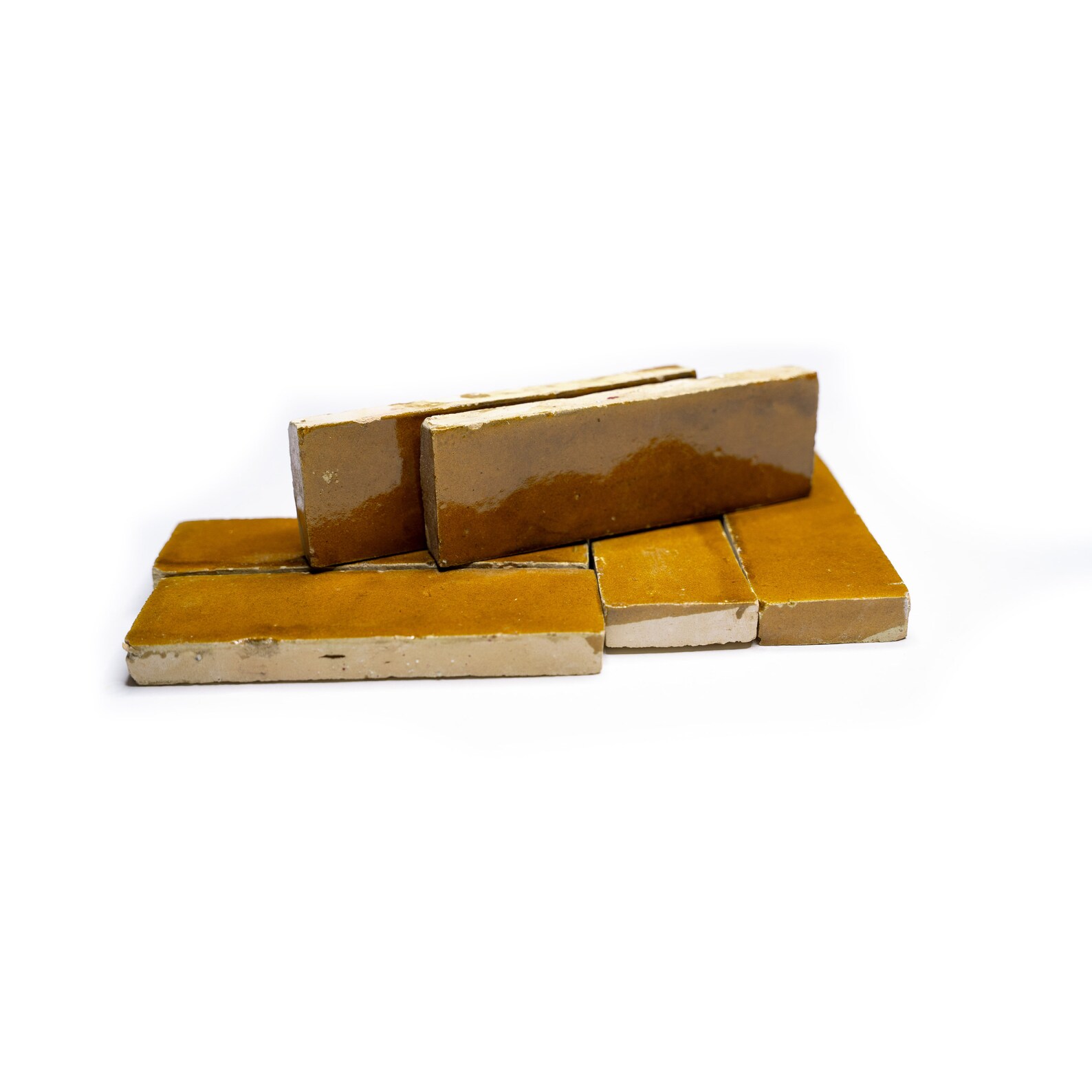 Moroccan Handmade in 2x6 Solid Color Zellige Tile Caramel - Etsy