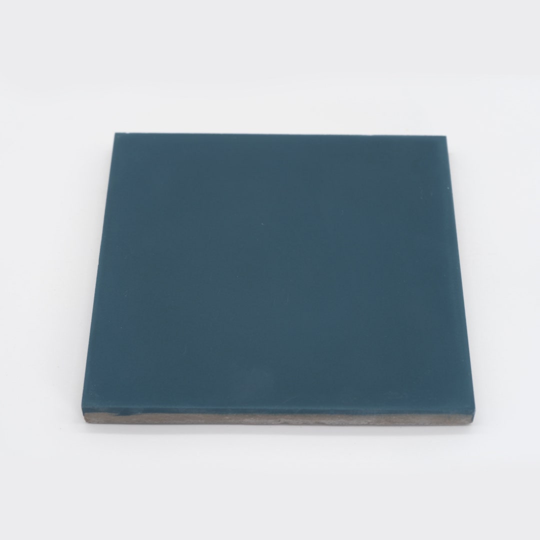 Cement Solid Federal Blue Square in 8''x8''x5/8'' Floor & Wall-sample ...