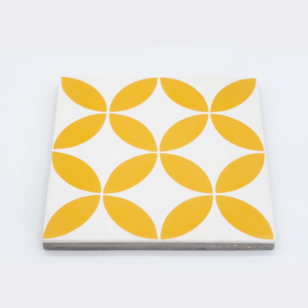 Moroccan Handmade Cement Tile. 8inch X 8 Inch Floor & Wall Amlo White ...