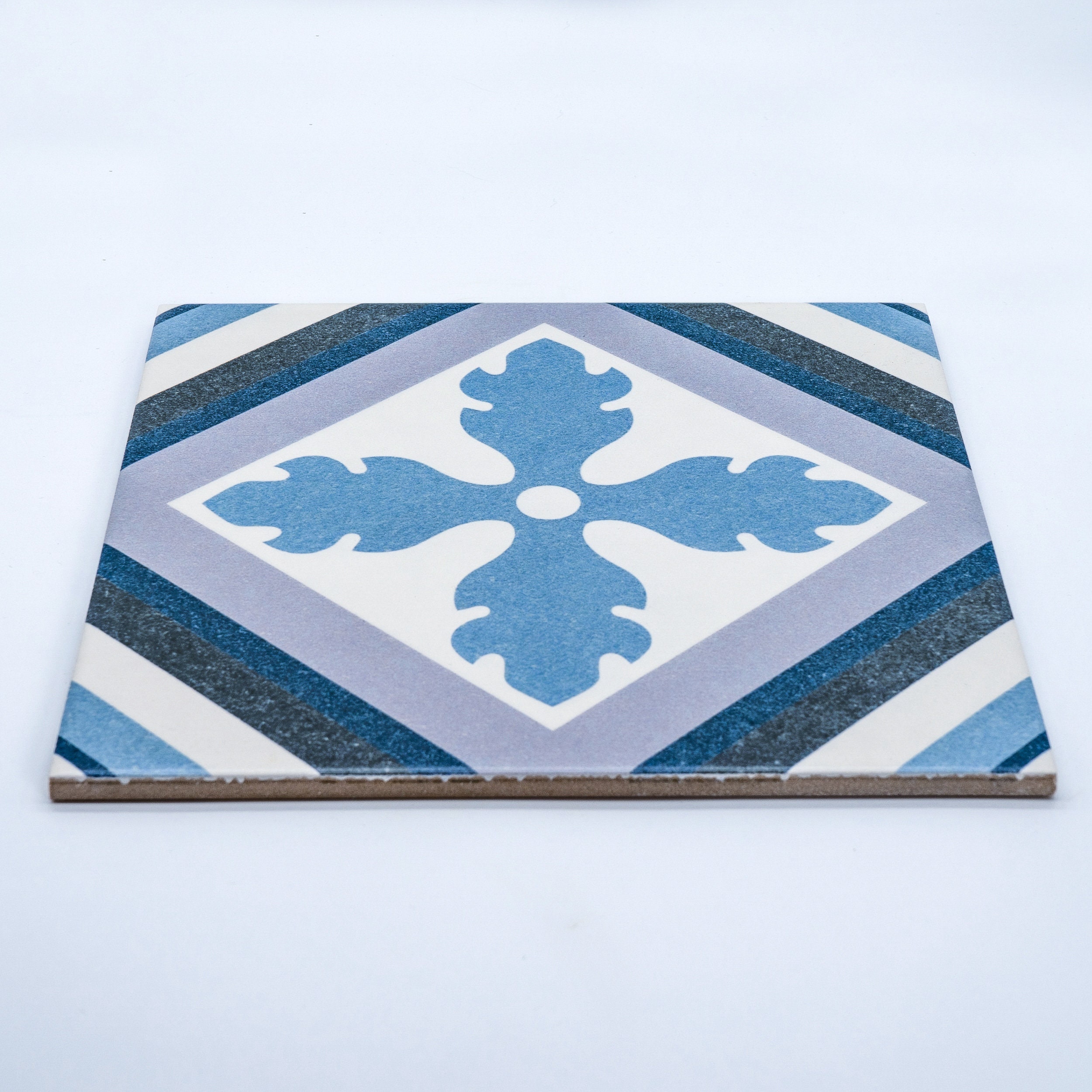 Avila 10 X 10 Ceramic Tile for Floor/wall in Blues and Dark - Etsy