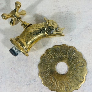 Moroccan Brass Faucet With Knob, Gold Finish, Bird - Etsy