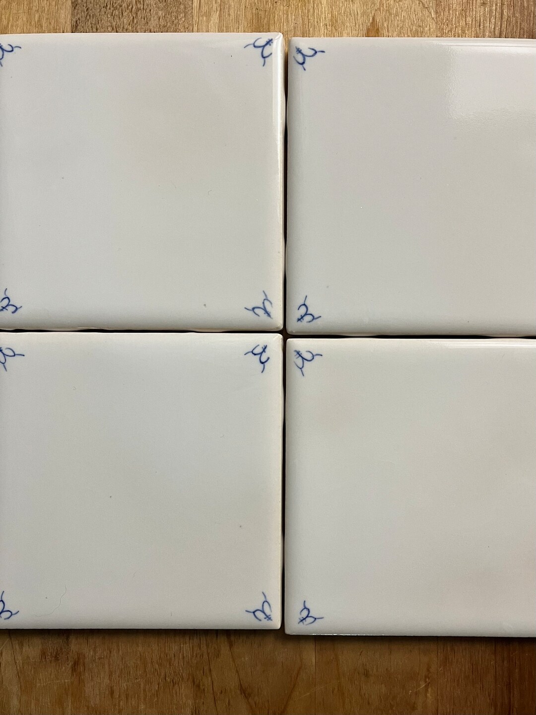 Set of Nine 4.25" French Country Wall Tiles for Back Splash, Ceramic ...
