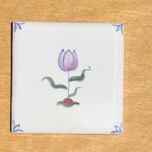 Nine Hand Painted Tiles, Polychromatic Delft Style - Etsy