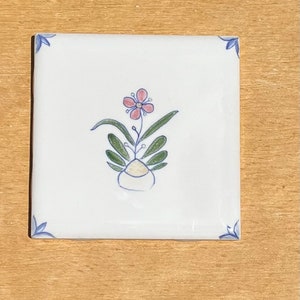 Nine Hand Painted Tiles, Polychromatic Delft Style - Etsy