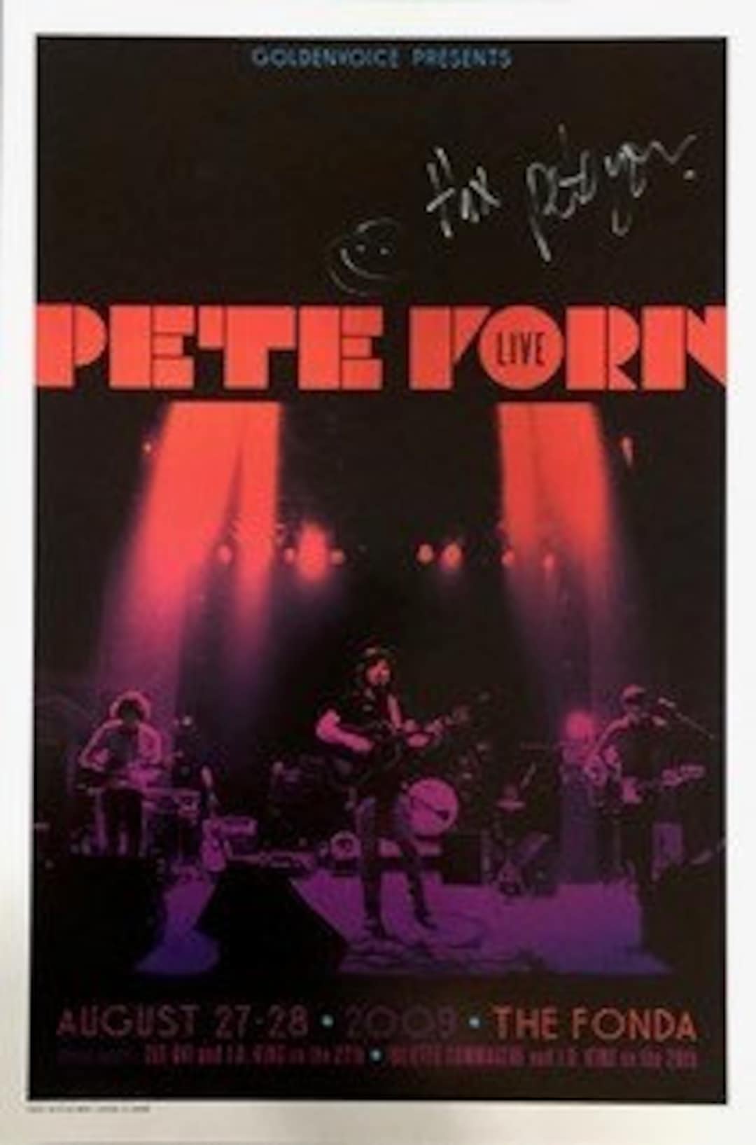 Pete Yorn Signed Concert Poster - Etsy