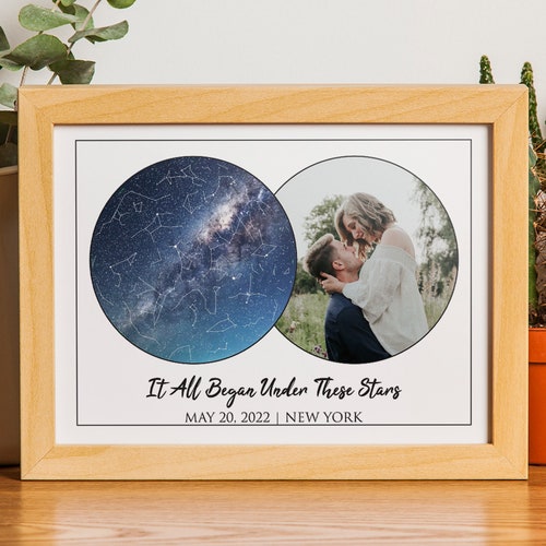 Personalized Star Map Gift Night Sky Print Custom Star | Etsy
