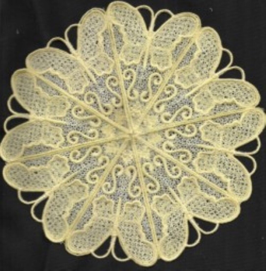 Butterfly Free Standing Lace Doily. Machine Embroidery Design - Etsy