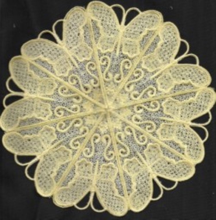 Butterfly Free Standing Lace Doily. Machine Embroidery Design - Etsy
