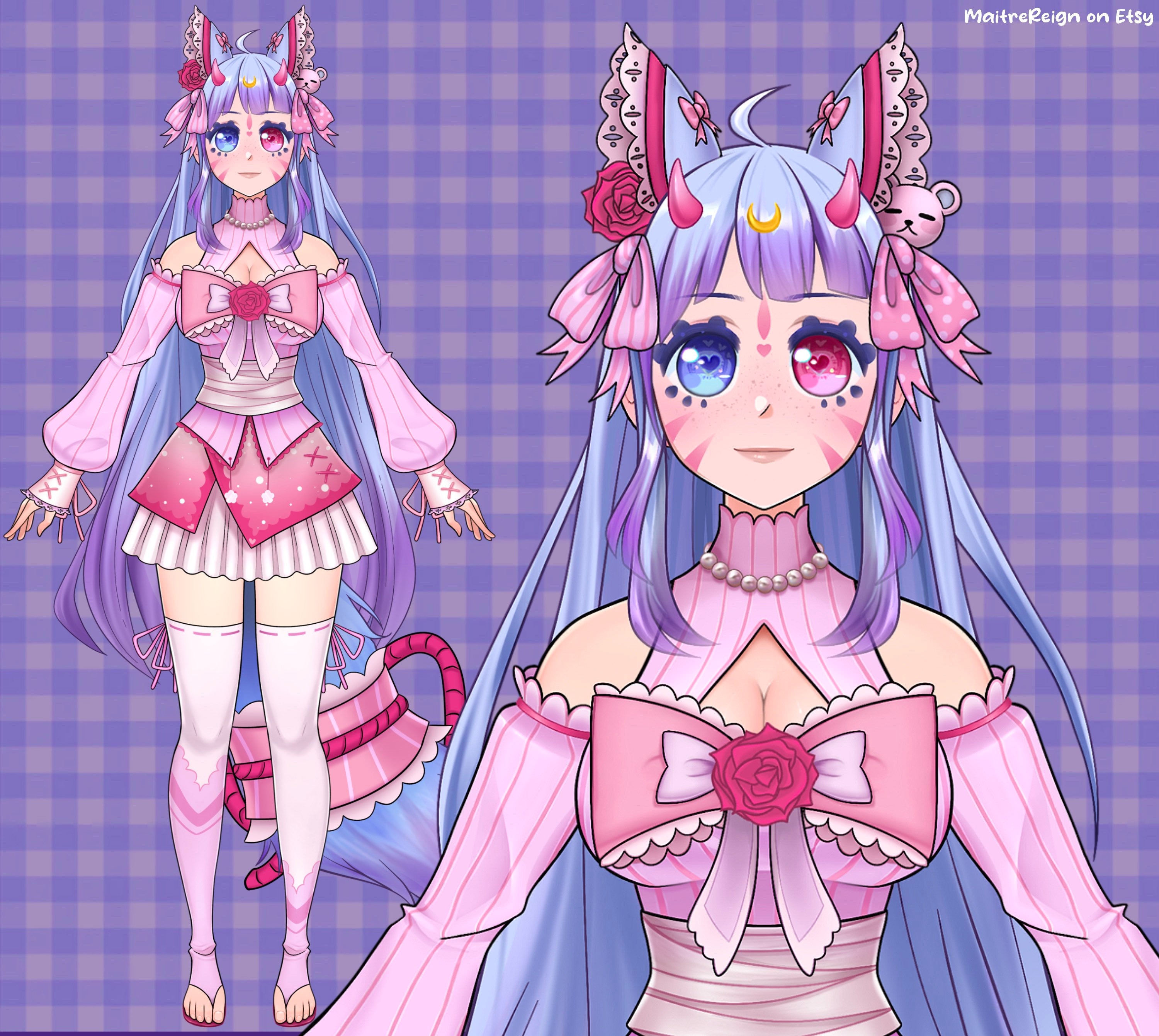 Custom Ready to Rig Live2d Character Commission NO RIGGING - Etsy