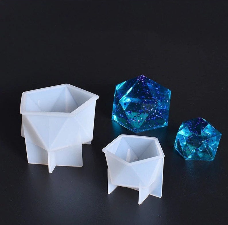 LARGE Geometric Pendant Silicone Resin Molds Ornament Molds - Etsy