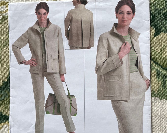 Vogue Sewing PATTERN 2854 Misses' Jacket, Skirt & Pants Size: 18-20-22 ...