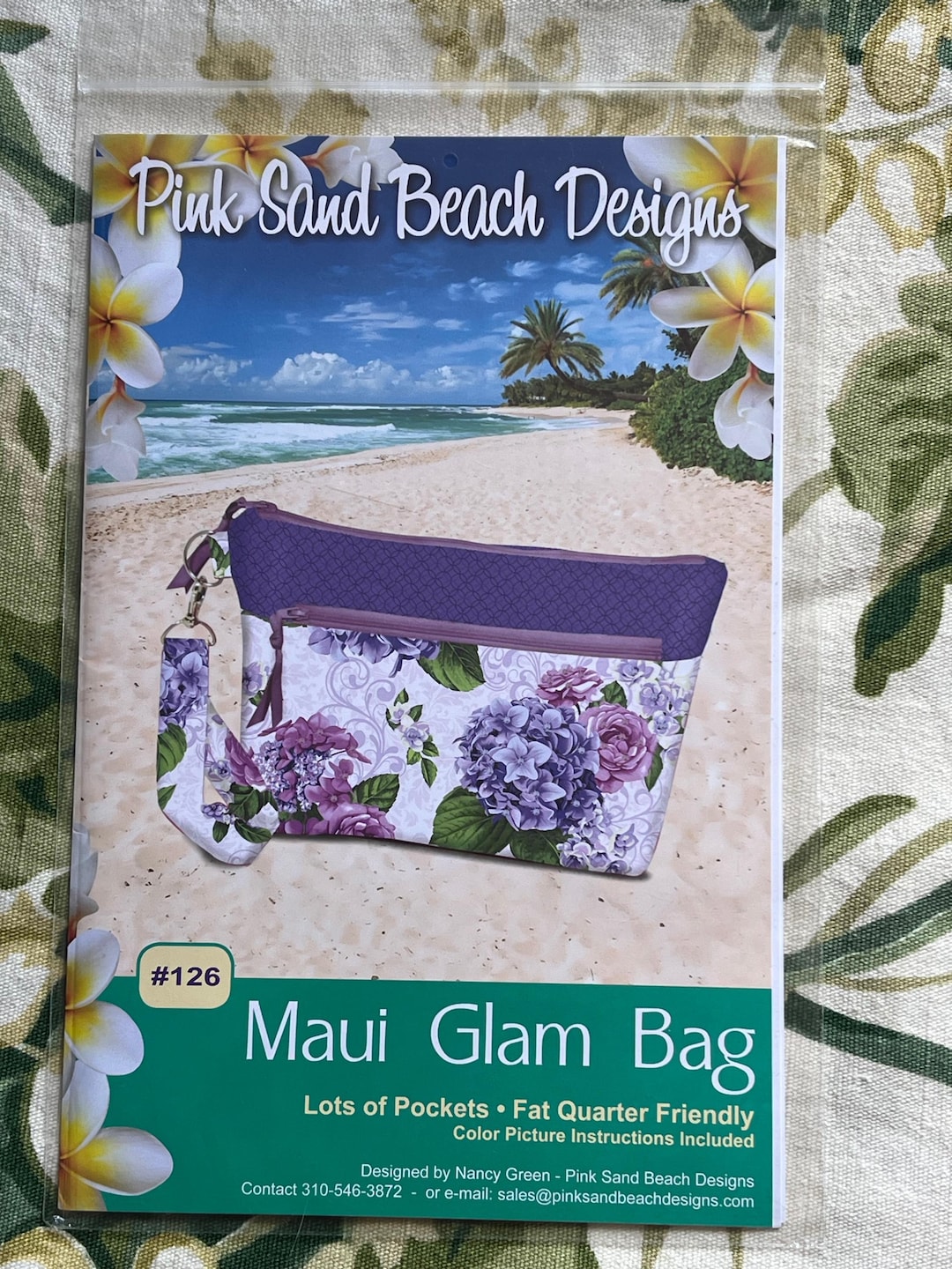 Pink Sand Beach Designs Maui Glam Bag Sewing PATTERN #126 - Etsy