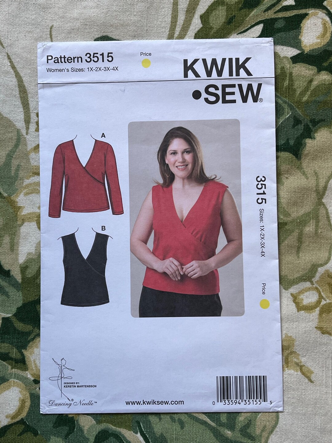 Kwik Sew Sewing PATTERN 3515, Misses' Tops - Sizes 1X-2X-3X-4X Included ...