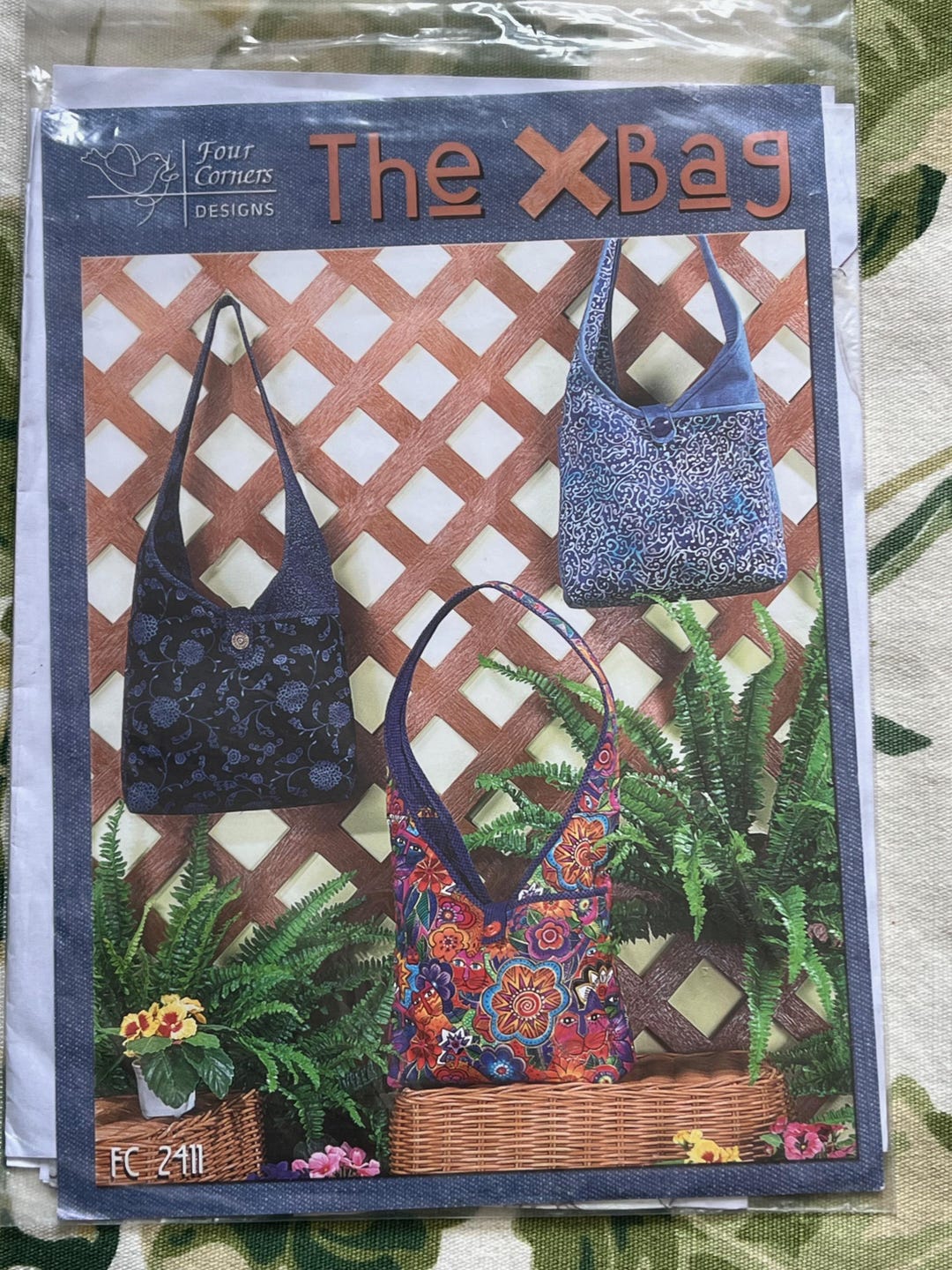 The X Bag Sewing PATTERN FC 2411 - by Four Corners Designs - Etsy