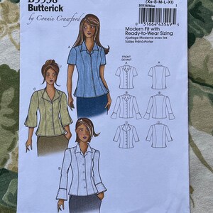 Butterick Sewing PATTERN 5538 Misses' Blouse Sizes: XS 3-4 to XL 16 ...